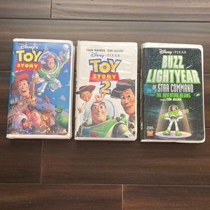 Media | Toy Story 1 2 And Buzz Lightyear Vhs Lot | Poshmark